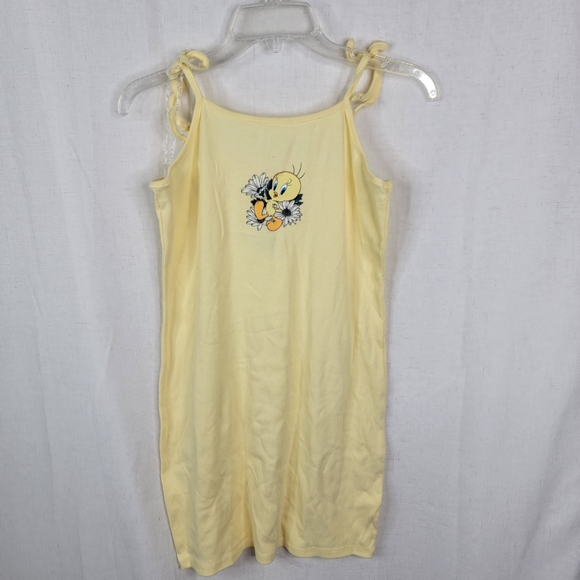 Warner Bros. | Dresses | Looney Toones Tweety Bird Womens Large Yellow ...